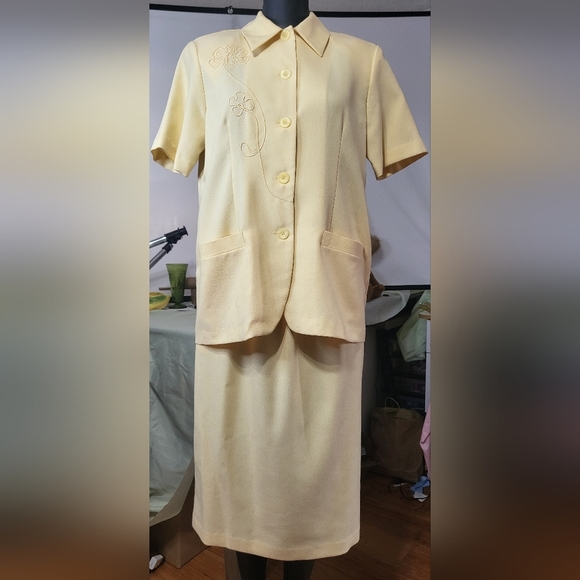 Alfred Dunner | Skirts | Vintage 9s Alfred Dunner 2 Piece Jacket Skirt ...